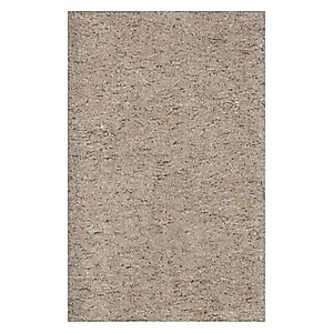 Mohawk Home 6' x 9' Non Slip Rug Pad Gripper 1/4 Thick Dual Surface Felt + Rubber Gripper - Safe for All Floors, Synthetic Fiber, Brown