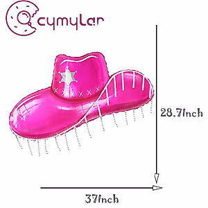Cowgirl boot balloons, pink cowgirl cowboy hat balloon,western cowgirl balloons birthday party decoration,pink cowgirl cowboy last rodeo bachelorette party decoration