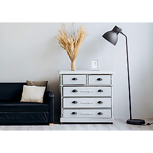 Ravinte 20 Pack 3" Drawer Pulls Flat Black Cabinet Cup Pulls Kitchen Hardware Cabinet Handles Drawer Handles Knobs 3 inch Hole Center