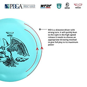 Yikun Disc Golf Disc Driver 165-170g Speed Disc Golf for All Professional Disc Golf Play Outdoor Games (Disc Colors May Vary)