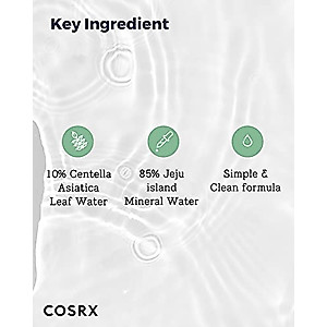 COSRX Centella Water Alcohol-Free Toner, 150ml / 5.07 fl.oz | Centella Asiatica for Soothing | Korean Skin Care, Not Tested on Animals, Paraben Free