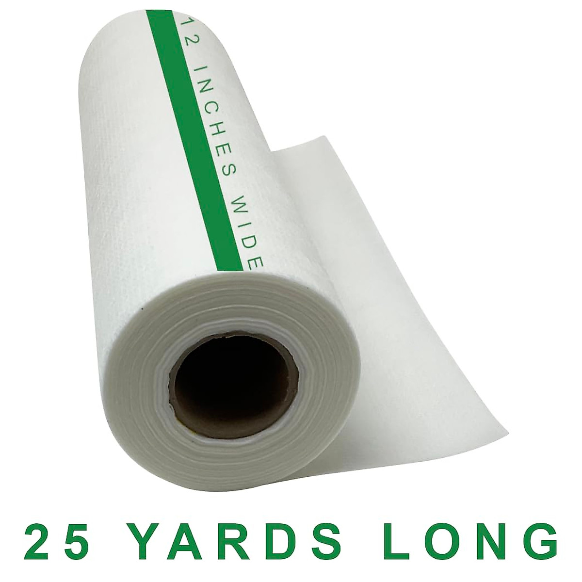 H.B.I. Products No Show Mesh Machine Embroidery Stabilizer 12" x 25 Yard - Invisible Mesh Cut Away Stabilizer Medium Weight - White