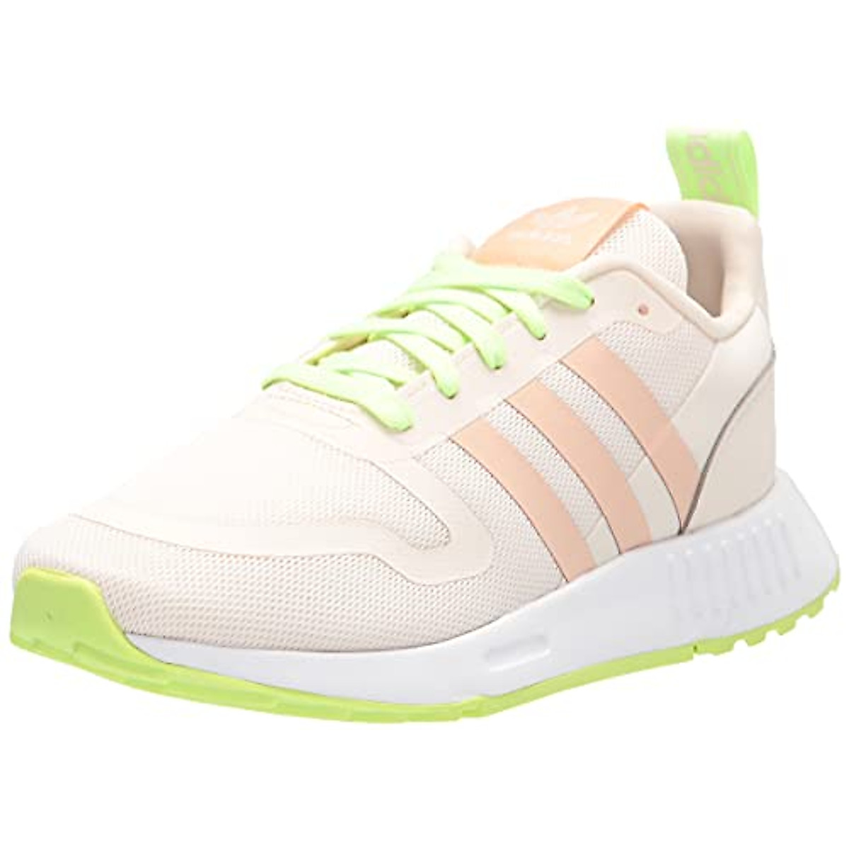 adidas Originals Multix Skate Shoe, Wonder White/Halo Blush/Signal Green, 5 US Unisex Little Kid