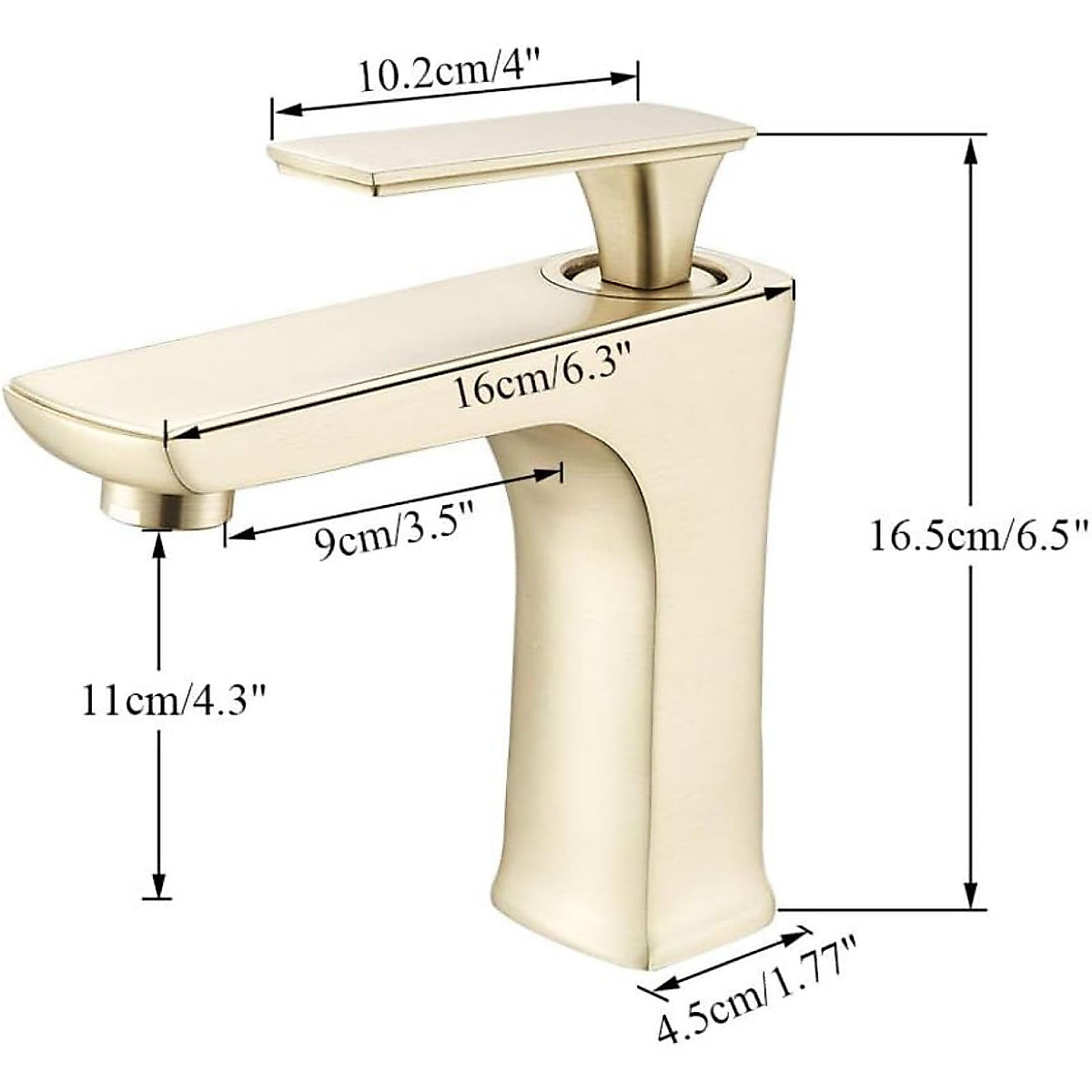 Brushed Gold Basin Faucets Waterfall Bathroom Faucet Single Handle Basin Mixer Tap Bath Faucet Brass Sink Water Faucet,Kitchen faucets