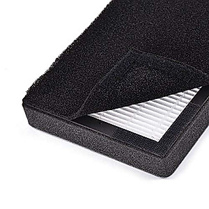 Nispira FLT5000 True HEPA Filter Replacement For Air Purifier AC5000, AC5000e, AC5250pt, AC5350b, AC5350bca, AC5350w, AC5300b, Black Decker BXAP040, BXAP250, Idylis IAP-GG-125, 2 Packs