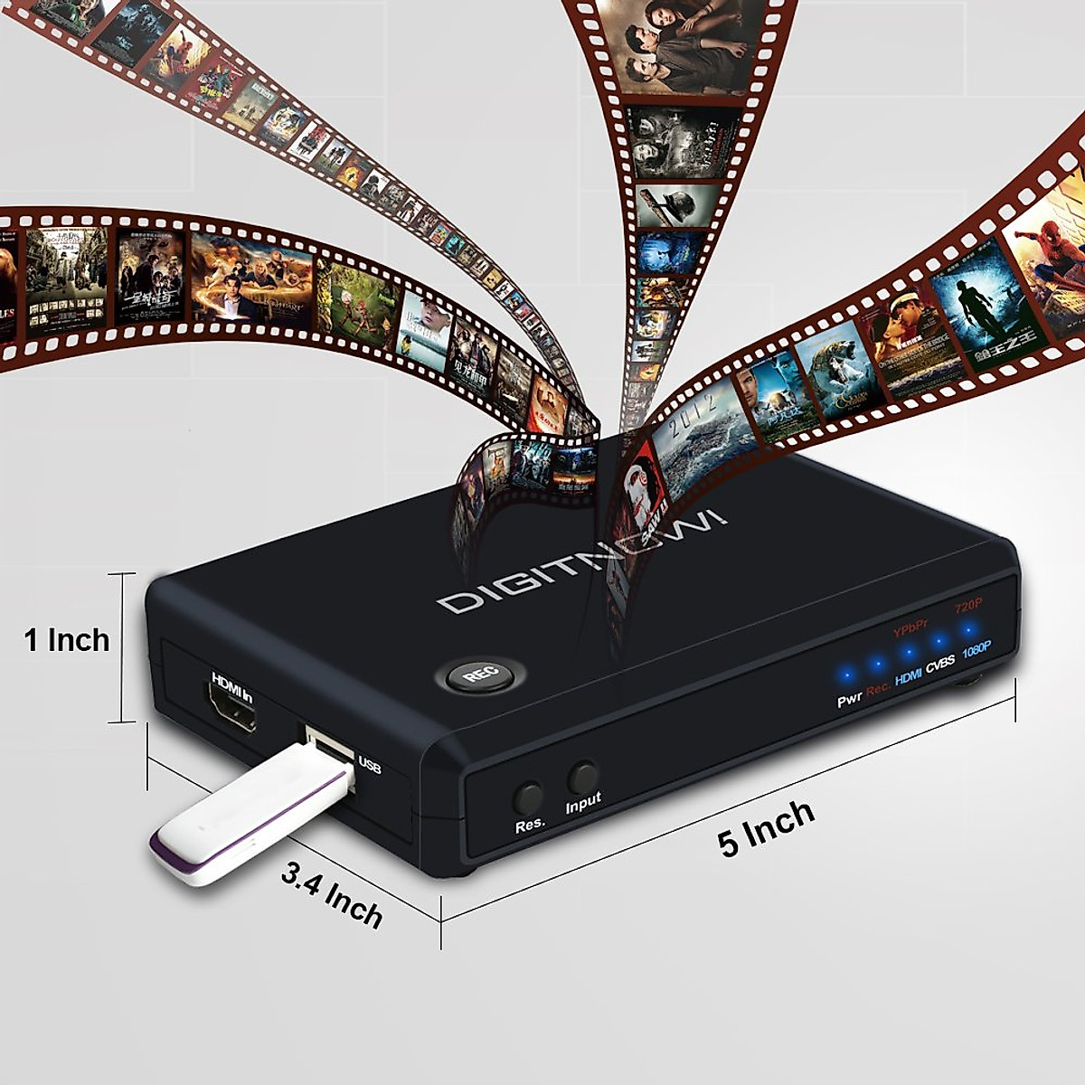 DIGITNOW Video Capture Card Audio capture card Video USB Converter 1080P HDMI Video Vhs Digital Converter/Recorder for PS4, Xbox One/Xbox 360,LiveTV,PVR DVR