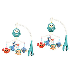 Kisangel 2 Sets Soothing Toys Creative Hanging Rattles Kids Playset Musical Baby Mobile Lovely Baby Crib Rattle Baby Hanging Toys Phones for Kids Abs Chicken Coop to Rotate Bed Bell