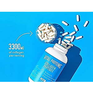 Vital Proteins Collagen Pills Supplement (Type I, III), 360 Collagen Capsules, 3300mg Serving Help Support Healthy Hair, Collagen Supplement