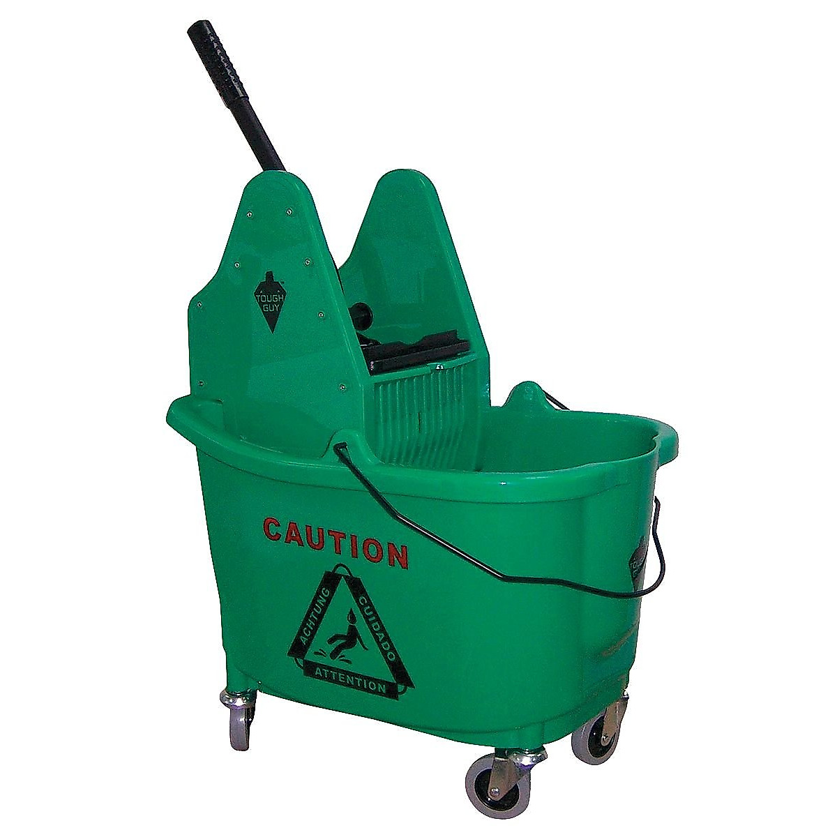 Mop Bucket and Wringer, 8-3/4 gal, Green