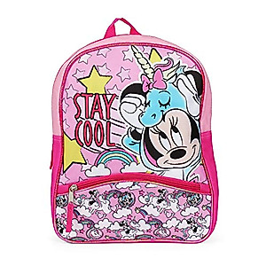 Disney Minnie Mouse Unicorn Pink Toddler Girls Backpack, 12 Inch