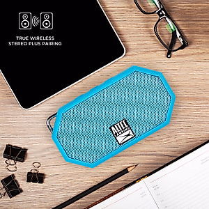 Altec Lansing Mini H2O - Waterproof Bluetooth Speaker, IP67 Certified & Floats in Water, Compact & Portable Speaker for Hiking, Camping, Pool, and Beach,Aqua