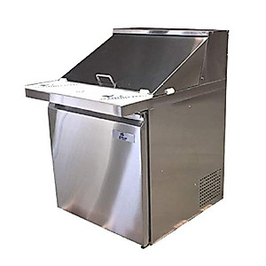 Commercial Refrigerated Sandwich Prep Table 1-door 27" NSF 5.7CF (Stainless Steel, 27.5"L, x 29.5"W, x 42.5"H) SCL-M1