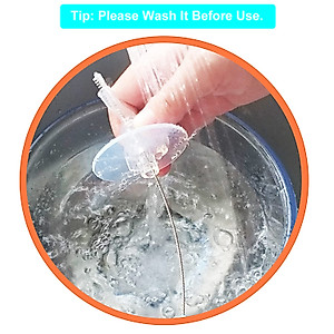 Replacement Straws for Thermos Funtainer 12 Ounce Bottle(F401), 8 Sets(8 pcs Silicone Sipper Straws, 8 pcs Silicone Straw stems and 2pcs Straw Cleaning Brushes)