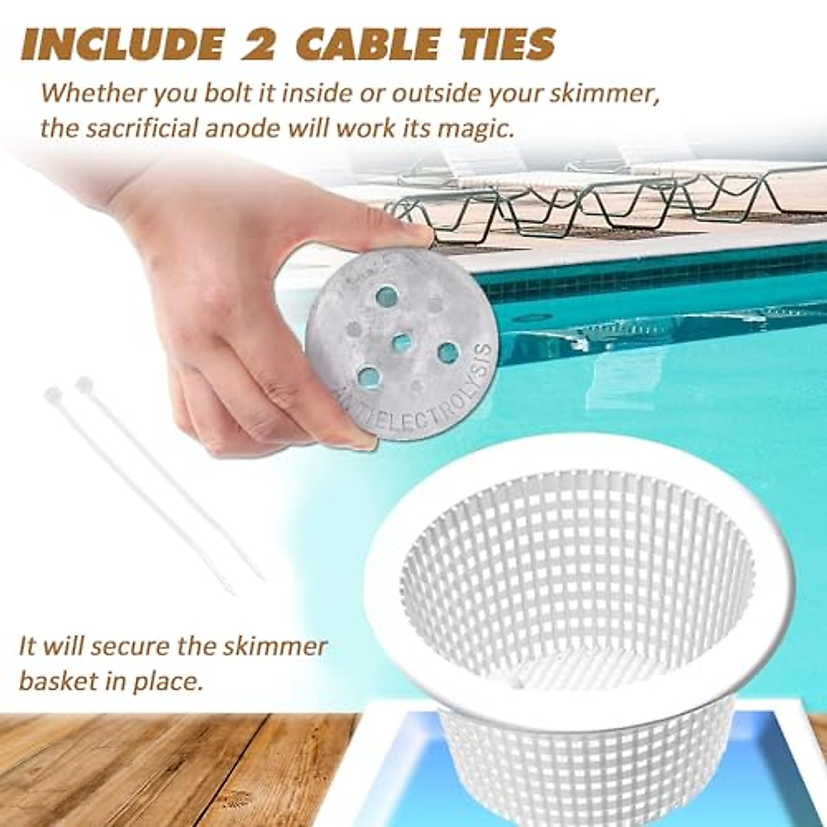 TonGass Zinc Anode Weight - Anti-Electrolysis Sacrificial Anode ...