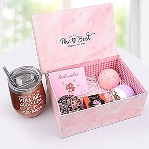 Birthday Gifts for Women, Unique Christmas Gift Baskets for Her, Female Happy Relaxing Spa Gifts Surprise Presents for Mom, Grandma, Wife, Sister, Daughter, Friend, Coworker