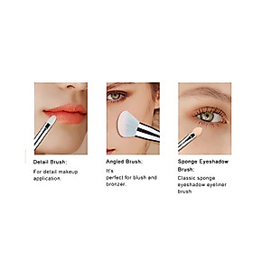 111 Pink blue gradient makeup brushes and makeup sponges set makeup brushes set natural synthetic eye shadow foundation make-up brush set professional makeup brush and tool accessories………