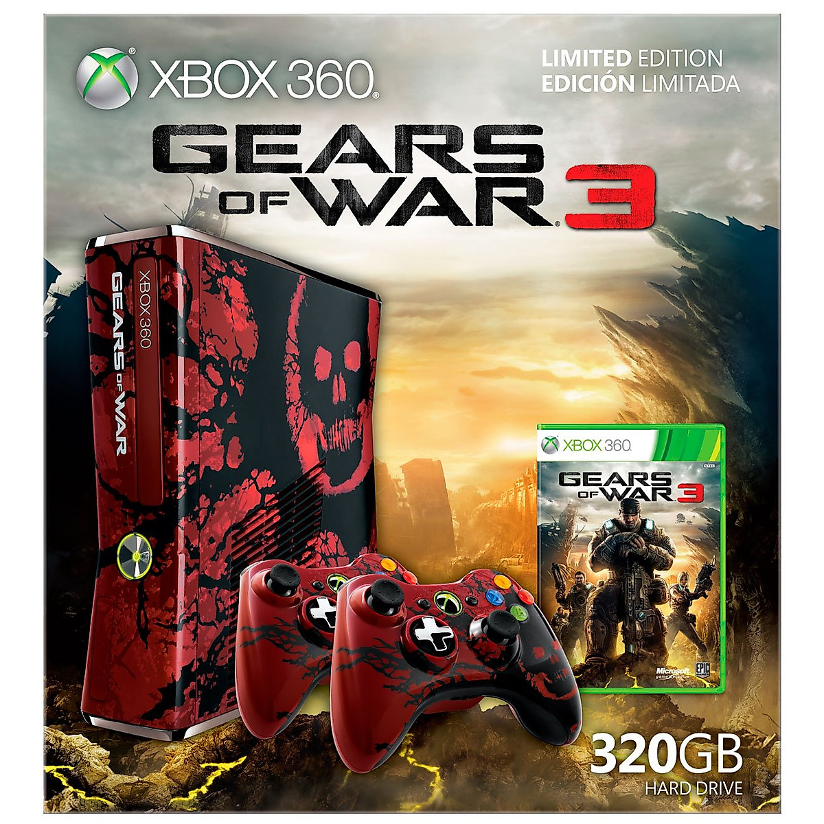 Xbox 360 Gears of War 3 Limited Edition Console Bundle