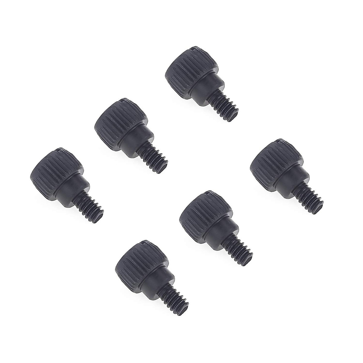 Favordrory 50 Pieces 6#-32x5 Computer Case Thumb Screws, Black