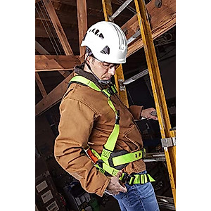 Jackson Safety CH400V Climbing-Style Hard Hat - Vented Construction Helmet with Chin Strap & Cup - ANSI Z89.1 & OSHA Compliant - (Multiple Colors)