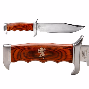 NDZ Performance Elk Ridge Outdoor Hunting Fixed Blade Full Tang Knife Heraldic Lion 1