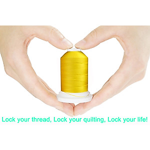 New brothread - 18 Options - Multi-Purpose 100% Mercerized Cotton Threads 50S/3 600M(660Y) Each Spool for Quilting, Serger, Sewing and Embroidery - 12 Neutral&Jean Colors