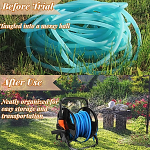 Hose Reel, Portable Garden Hose Reel Cart, Water Hose Holders for Outside, Water Pip Storage Rack ABS Single Arm Tool for Garden Car Washing Watering (25 x 20 x15 cm)