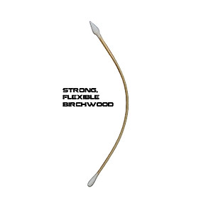 Type-III Universal Gun Cleaning Kit with 100pc 6 Inch Tapered and Regular Tip Cotton Swabs and Black Double Sided Nylon Brush