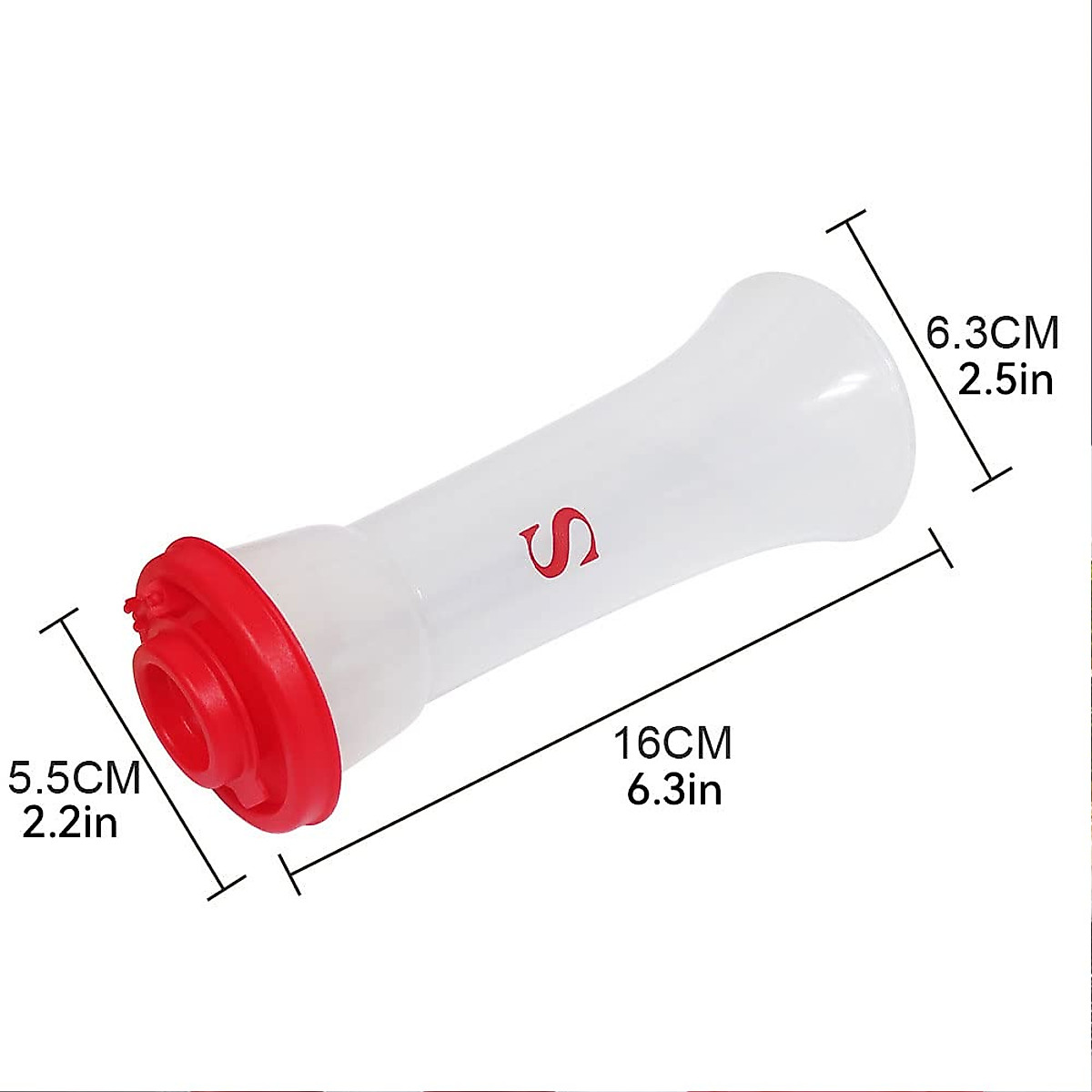 QIWYGPYQ 4 Pack Salt & Pepper Shakers Set, Hourglass Shakers with Lids, Large Moisture Proof Salt Shaker Pepper Food Containers for Cooking Kitchen Baking Salt Candy, Red and Blue