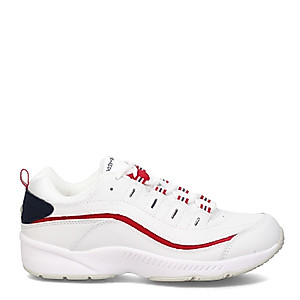 Easy Spirit Women's Romy Sneaker, White/Red, 8.5 Wide