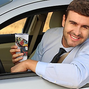 zxxpensy 20 Oz Tumbler Travel Cup Colorful Butterfly Water Bottle, Stainless Steel Vacuum Insulated Coffee Mug with Straw Lid And Cleaning Brush