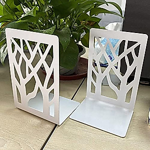 2pcs Metal Bookend Bracket Universal Hollow Forest Animal Shaped Book Office Shelf Book Support Stop Holder Stand Book