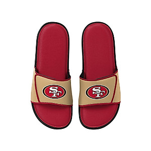 FOCO San Francisco 49ers NFL Mens Foam Sport Slide - M