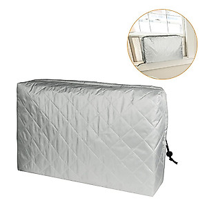 Saycker Air Conditioner Cover with Drawstring, AC Unit Covers for Inside, Window AC Unit Cover, Prevents Draft, Washable Design(Size:17x13x3 inch)