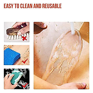 ZCMIAO BBQ Grill Mat, Thickness 0.25mm Non Stick BBQ Mat with Holes Heavy Duty 500 ℉ Grill & Baking Mats (Set of 6), Easy Clean & Use BBQ Accessories, Reusable on Gas Charcoal Electric Grills Black