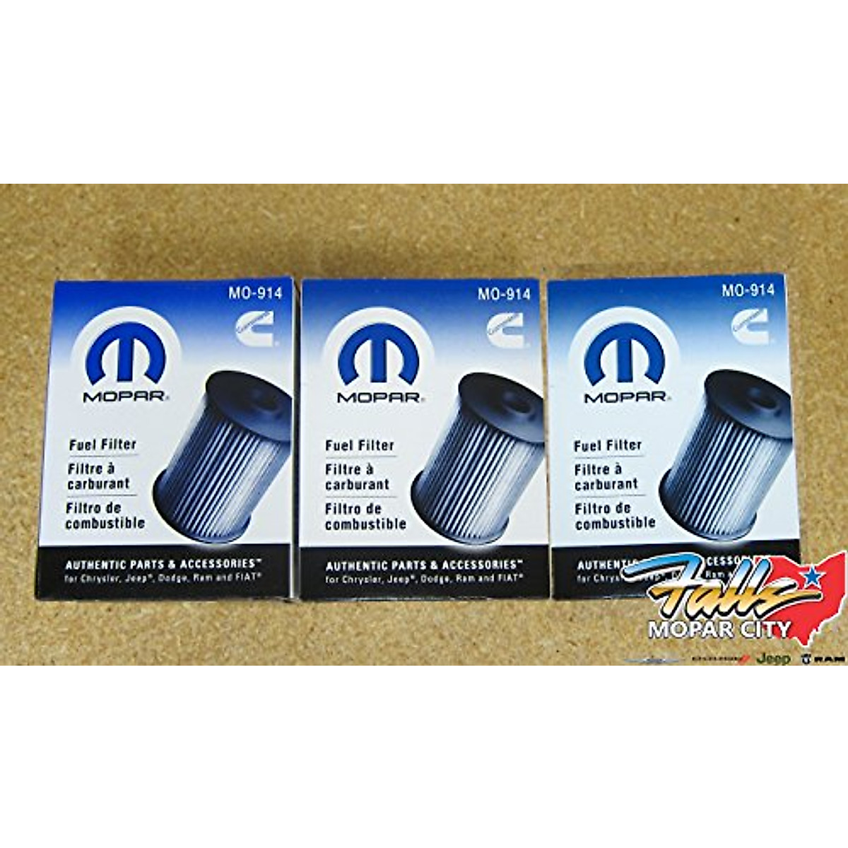 Dodge Ram 2500 3500 5.9L Cummins Diesel Fuel Filters Set Of 3 Mopar OEM