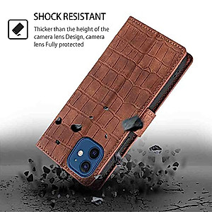 BANLEI2U Phone Cover Wallet Folio Case for Oppo Reno 6 PRO Plus 5G, Premium PU Leather Slim Fit Cover for Reno 6 PRO Plus 5G, Shock Resistant, Brown