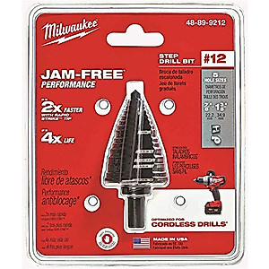 Milwaukee 48-89-9212 Step Bit #12 7/8" - 1-3/8"