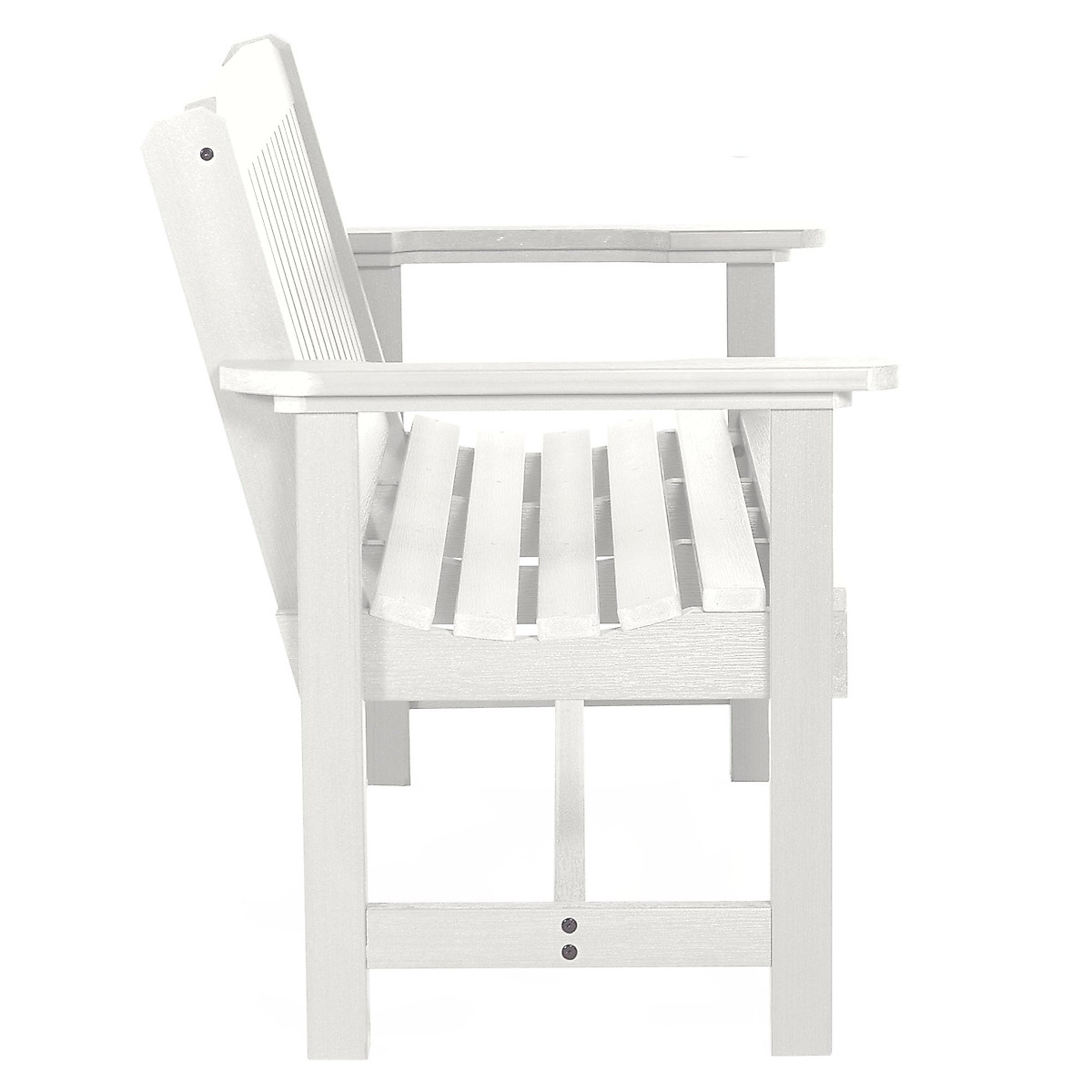 Sequoia Professional CM-BENSQ42-WHE Commercial Grade Exeter 4 Foot Garden Bench, White