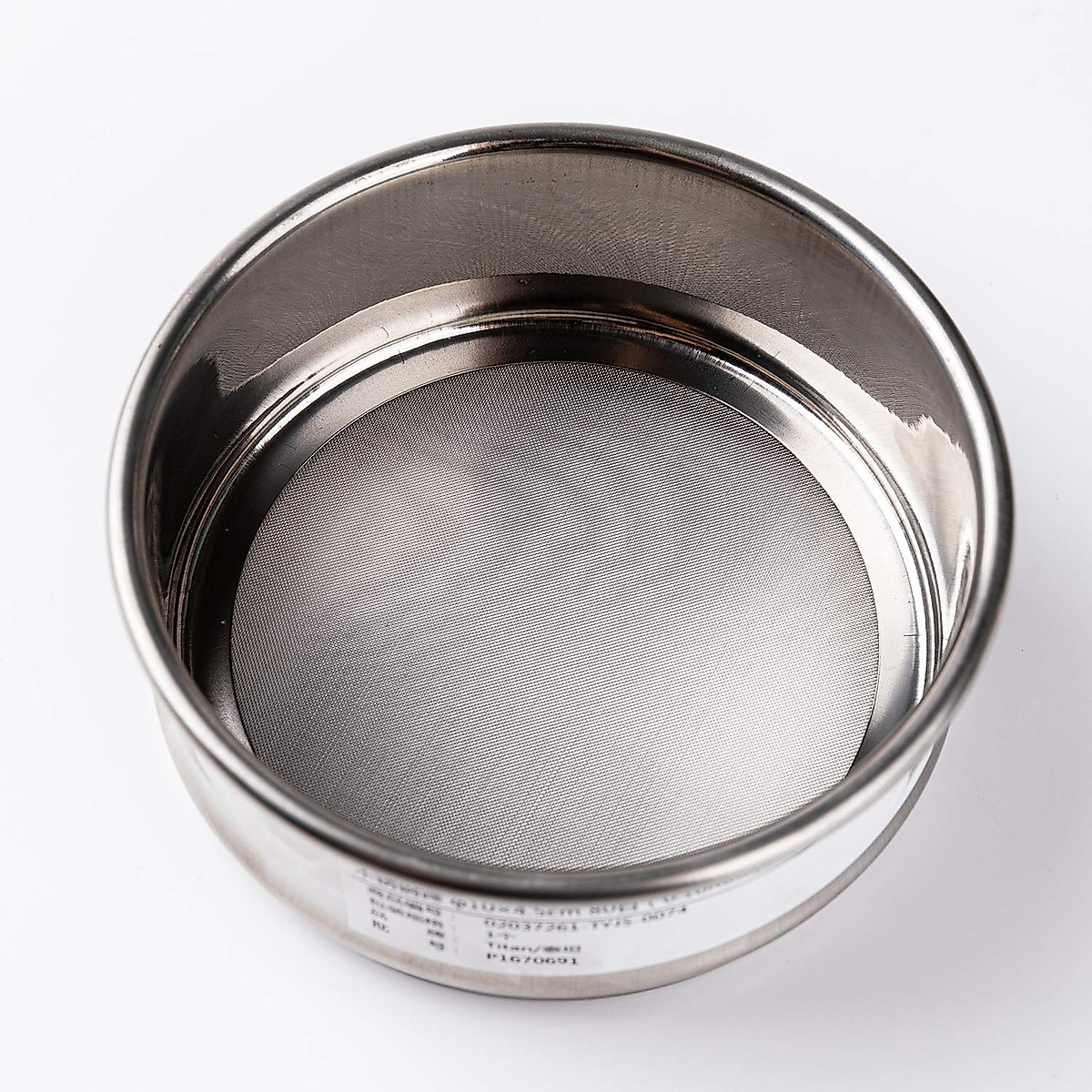 Adamas-Beta φ10×4.5cm 24 Mesh 304 Stainless Lab Sieves Economy Test Sieve 304 Stainless Steel Wire Cloth（0.8mm）