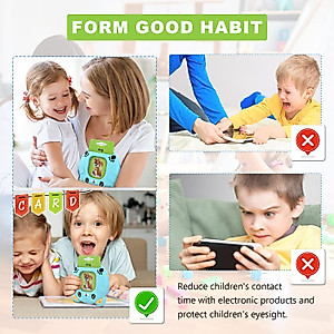 Talking Flash Cards Learning Toys for 2 3 4 5 6 Year Old Kids Toddler Flash Cards, Educational Toddlers Toys Reading Machine with 224 Words, Preschool Montessori Toys and Birthday Gift for Kids（Bear）