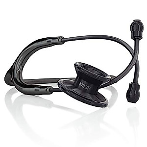 MDF MD One Titanium Stethoscope - Adult - Free-Parts-for-Life & Lifetime Warranty - All Black(Blackout) (MDF777T-BO)