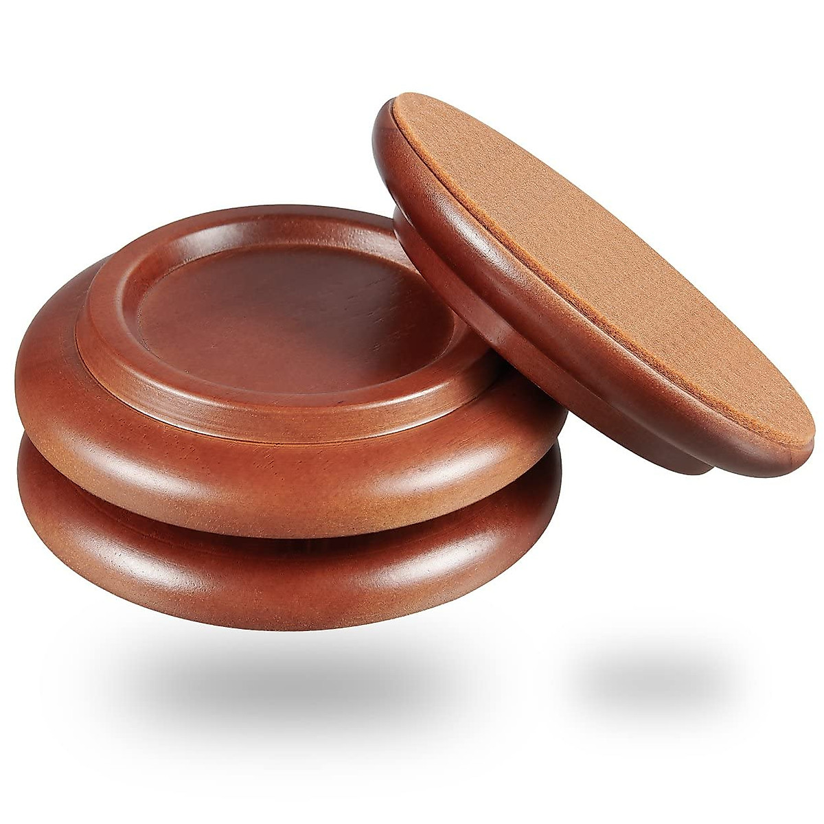 Grand Piano Caster Cups, Piano Casters Floor Protectors Piano Leg Coasters for Grand Piano Hardwood Floors with Nonslip Felts