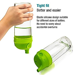 Silicone Sippy Cup Lids, Spill and Leak Proof with Soft Spout for Babies, Toddlers and Kids, for Narrow Cups