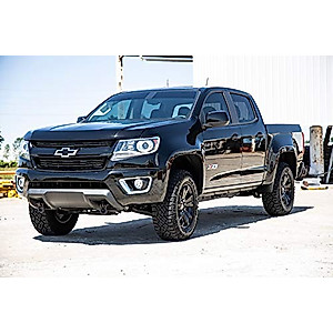 Rough Country Tow Hook Shackle Mounts for 2015-2022 Colorado/Canyon - RS166,Black