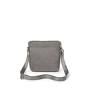Baggallini Womens Escape Crossbody With RFID Phone Wristlet, Sterling Shimmer
