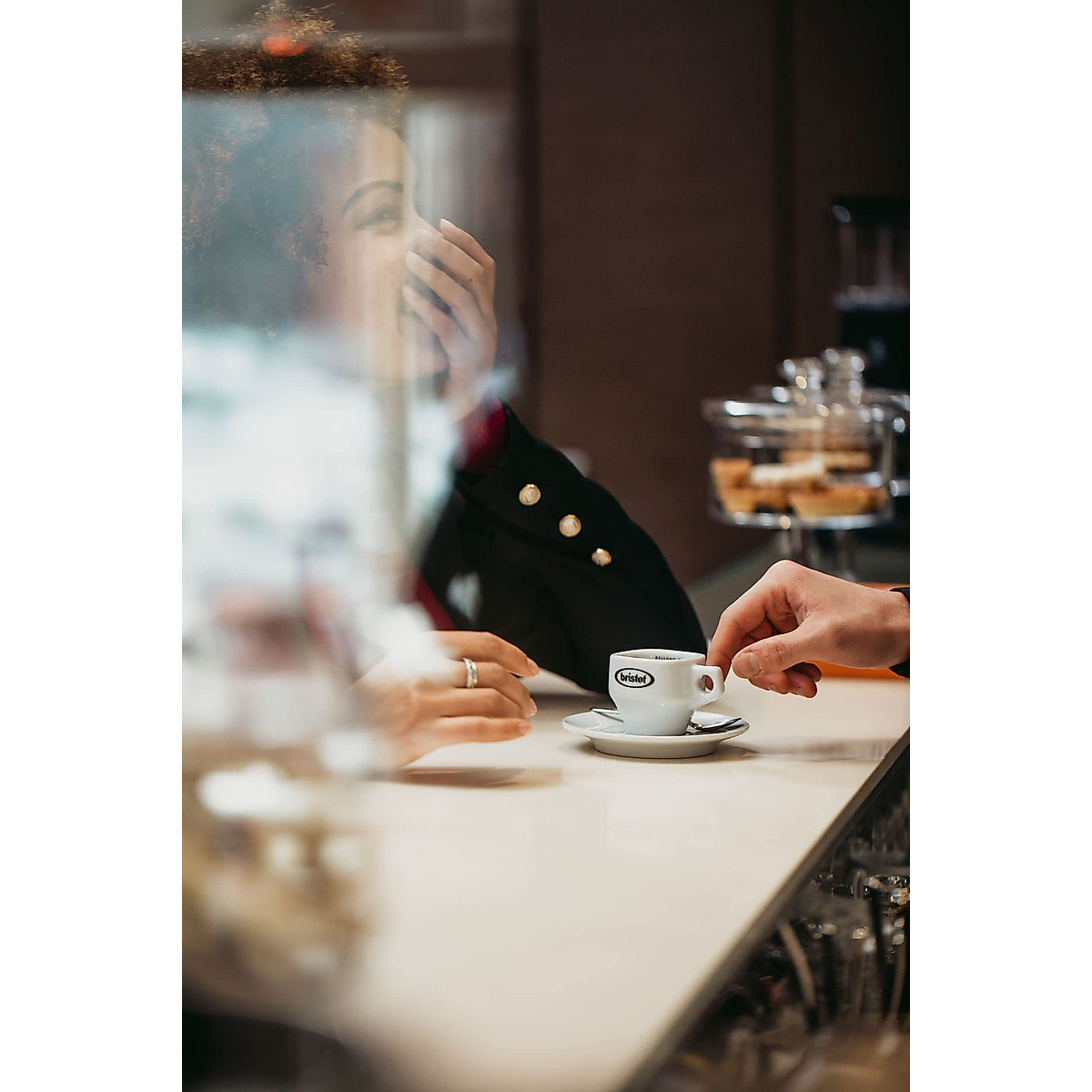 Bristot Decaf Italian Coffee Beans | Italian Espresso Beans Whole | Medium Roast | 1.1 lb/500g