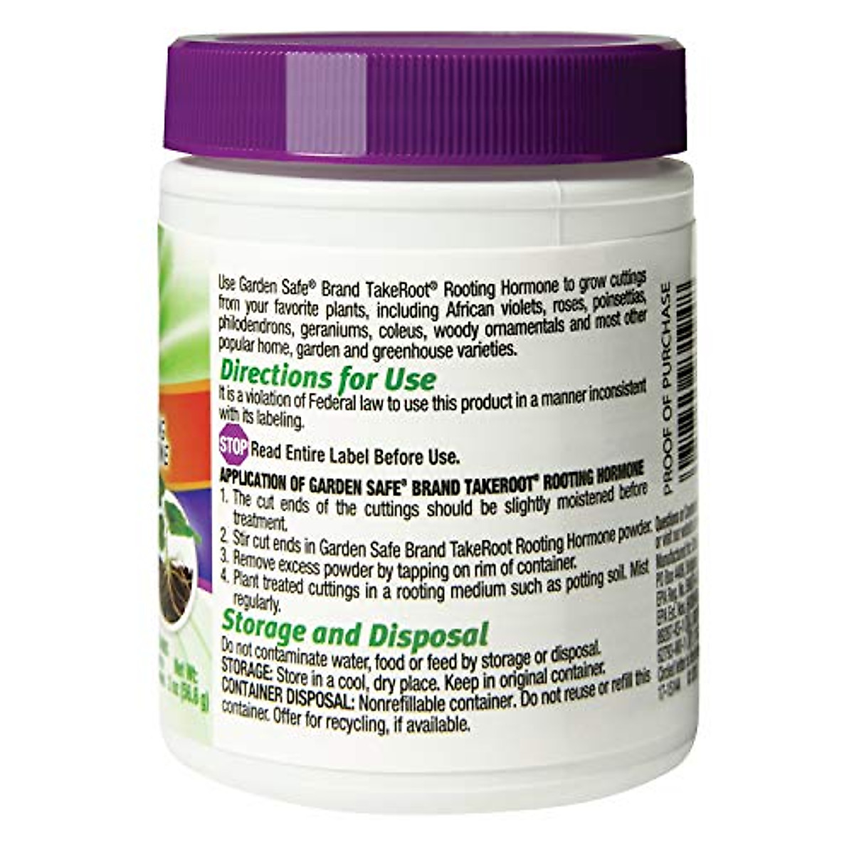 Garden Safe Take Root Rooting Hormone, Promotes Rooting, Grow New Plants From Cuttings, 2 Ounce