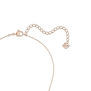 Swarovski Infinity Heart Pendant Necklace, with Mixed Metal Plated Finish and Clear Swarovski Crystal Pavé