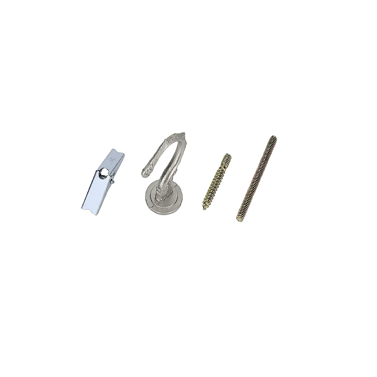 Aspen Creative 21401, 2-1/2" Large Swag Hook in Brushed Pewter, 1 Pack