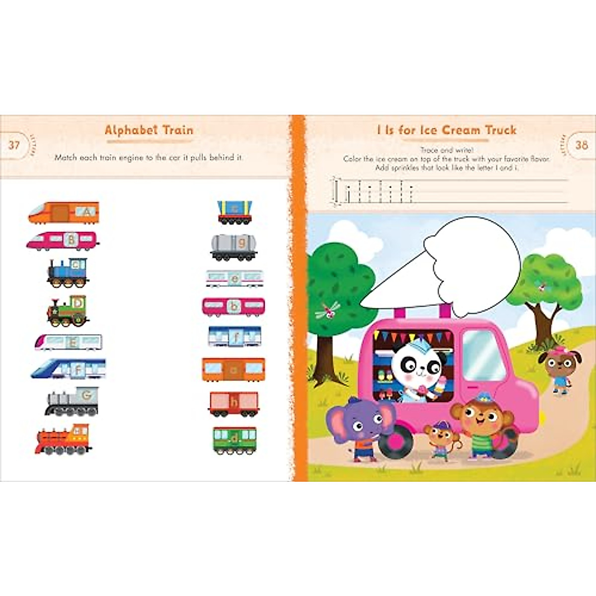 Preschool Activity Book Trucks, Cars, and Airplanes: 80 Games to Learn Letters, Numbers, Colors, and Shapes (School Skills Activity Books)